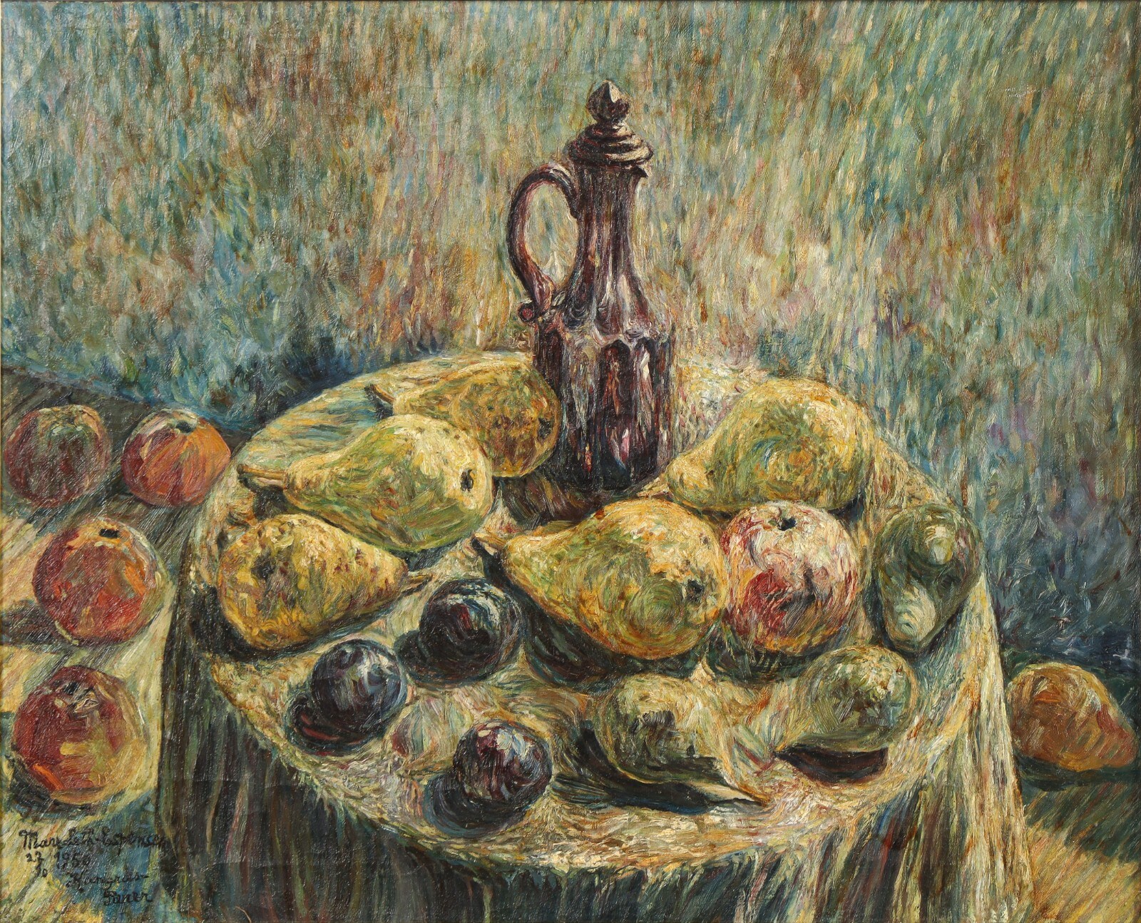 Marx Leth-Espensen. Installation, oil on canvas | Lauritz.com