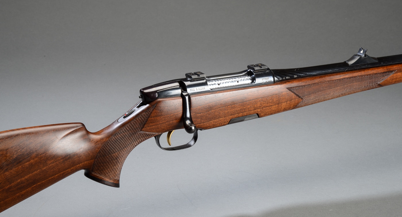 Full stock sporting rifle, Steyr Mannlicher Luxus cal. 243 | Lauritz.com