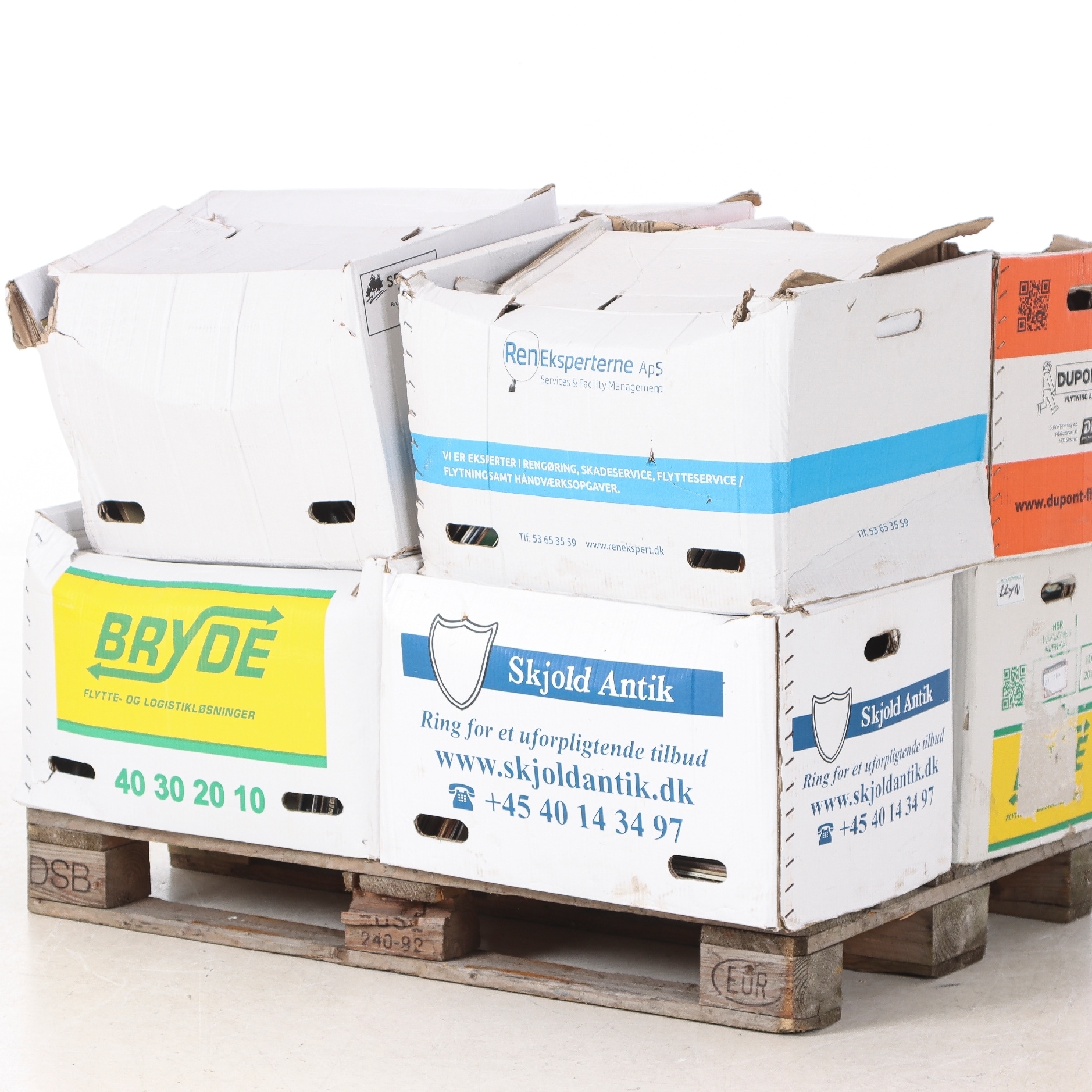 Samling LP plader i 8 flyttekasser | Lauritz.com