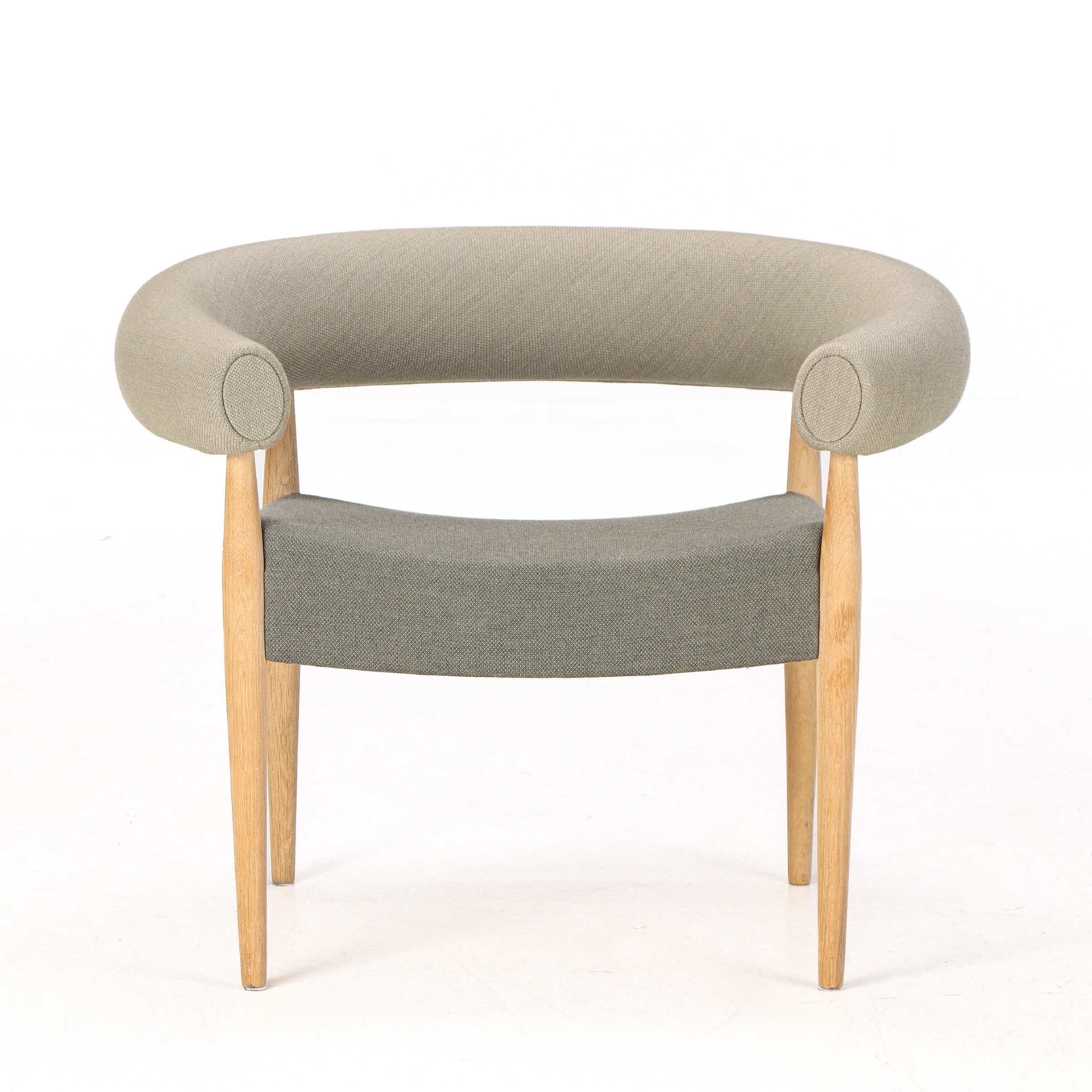 Nanna & Jørgen Ditzel. Lounge chair, model 'Ring Chair', made of oak ...