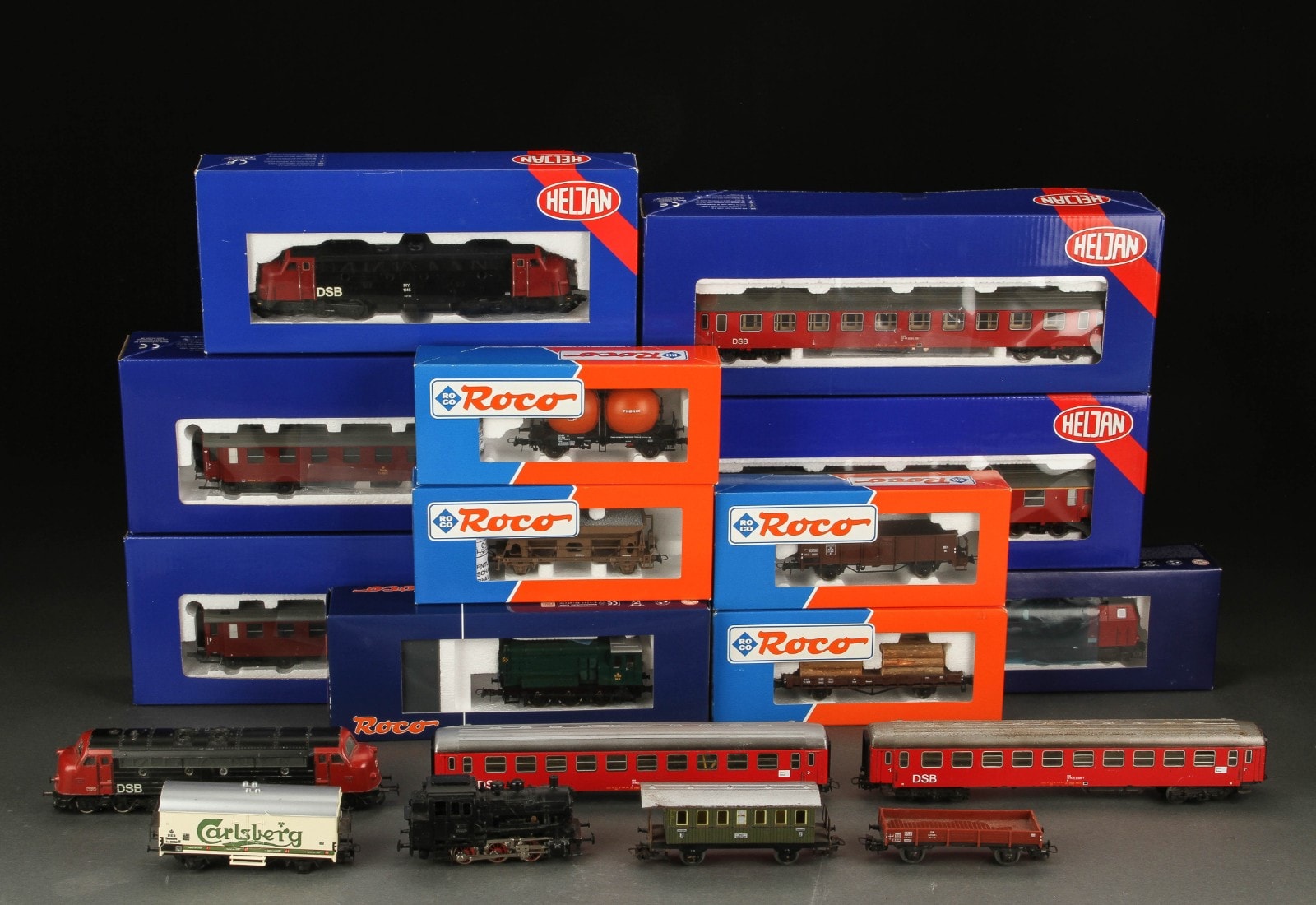 Roco og Heljan m.fl. Samling modeltog. str. HO (18) | Barnebys