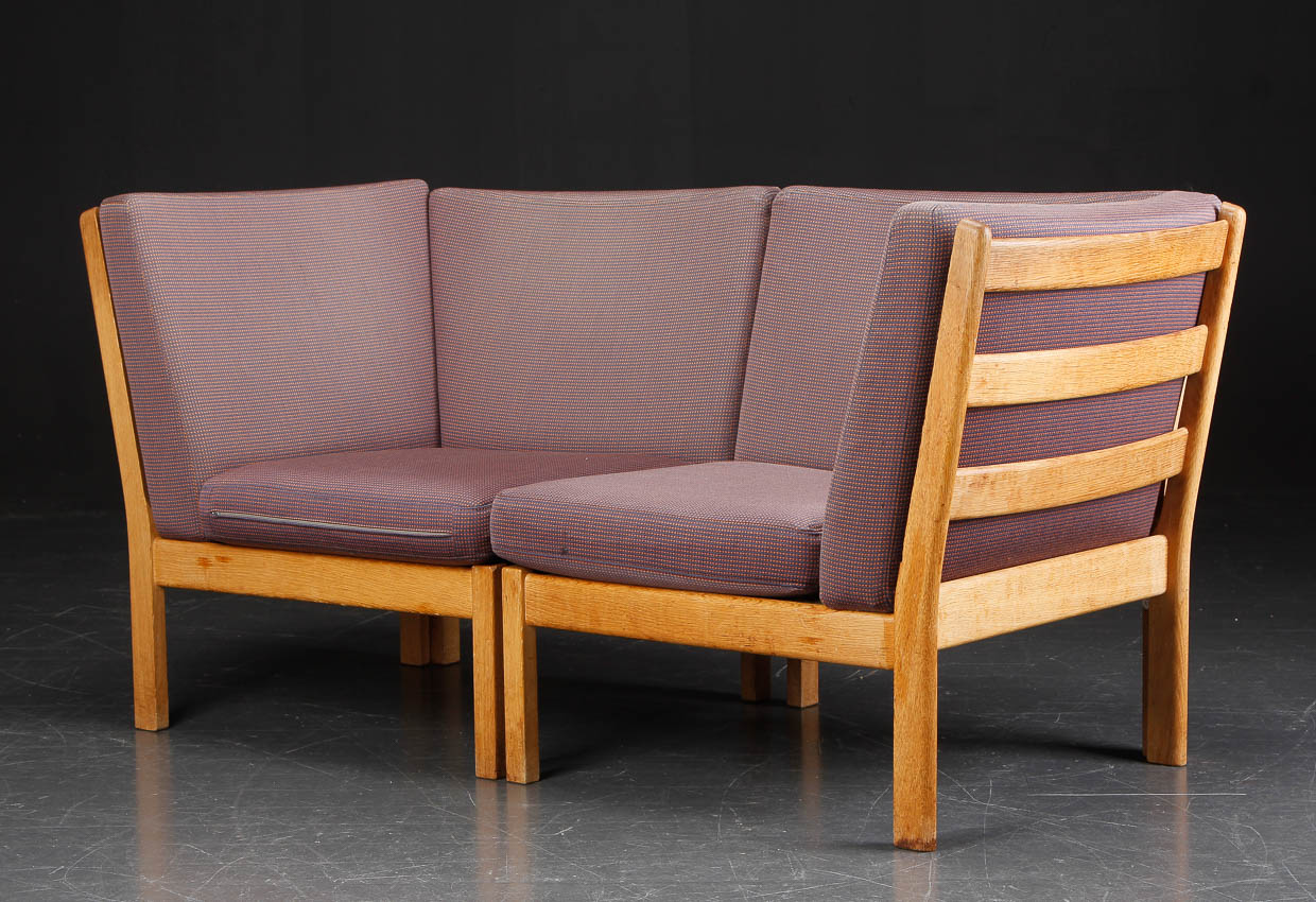 Hans J. Wegner for Getama. To-pers. modul sofa, model GE280 (2 ...