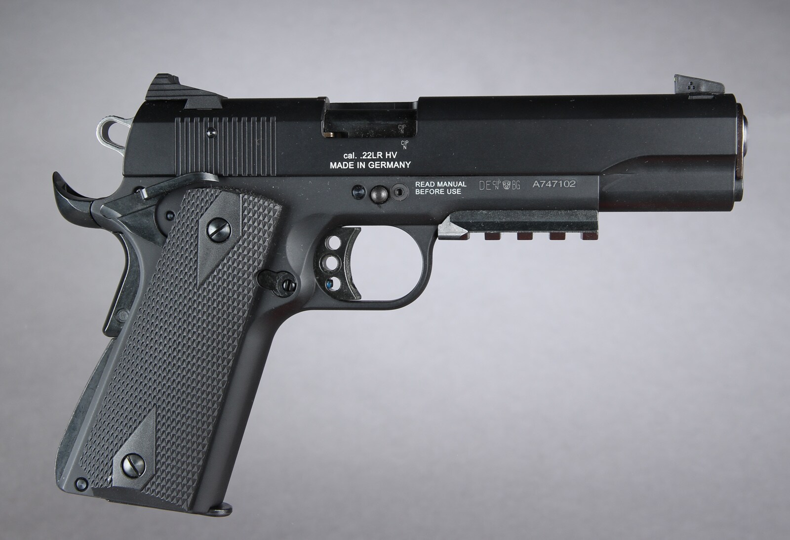 Pistol GSG 1911, kaliber 22LR med original kasse | Barnebys