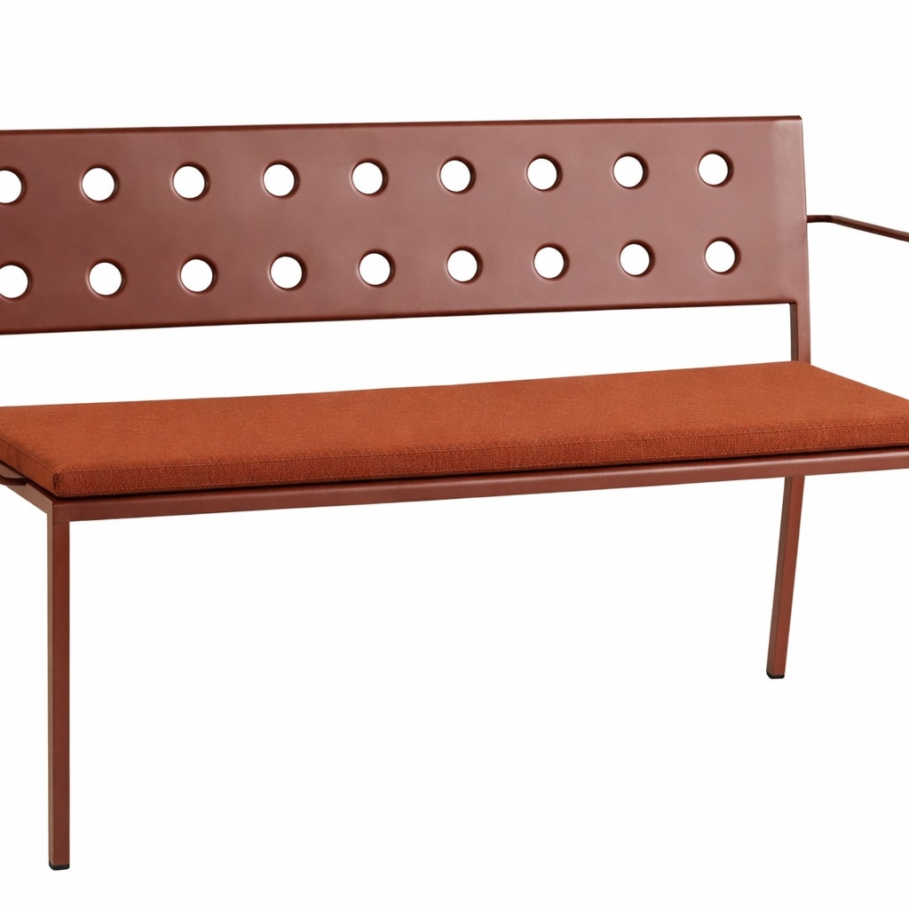 Ronan og Erwan Bouroullec for HAY. Havebænk m/ armlæn (Iron Red) samt ...
