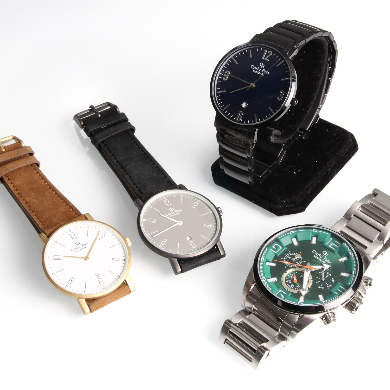 4 Carly Rex men's watches. Collection samples. (4) | Lauritz.com