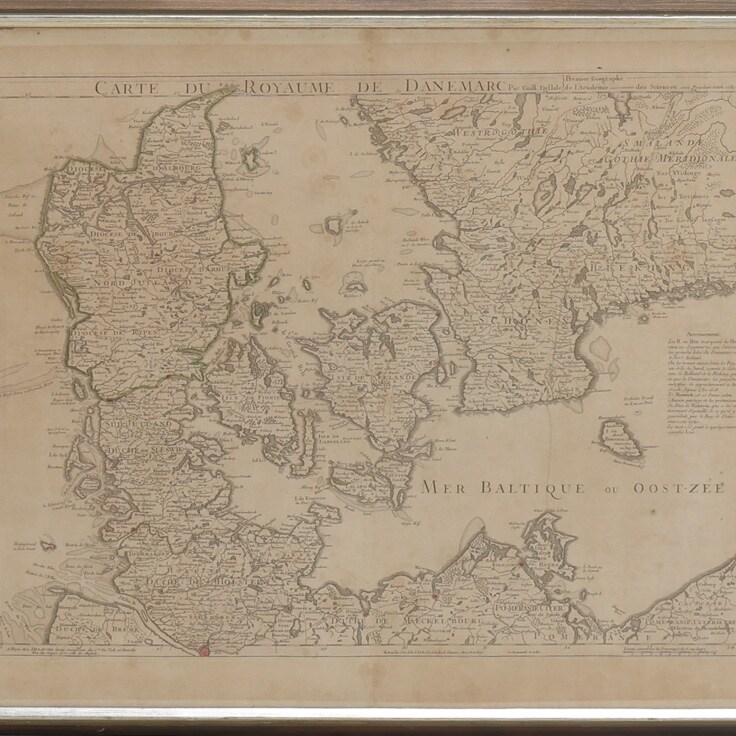 Guillaume Delisle & Philippe Buache: 'Carte du Royaume de Danemarc ...