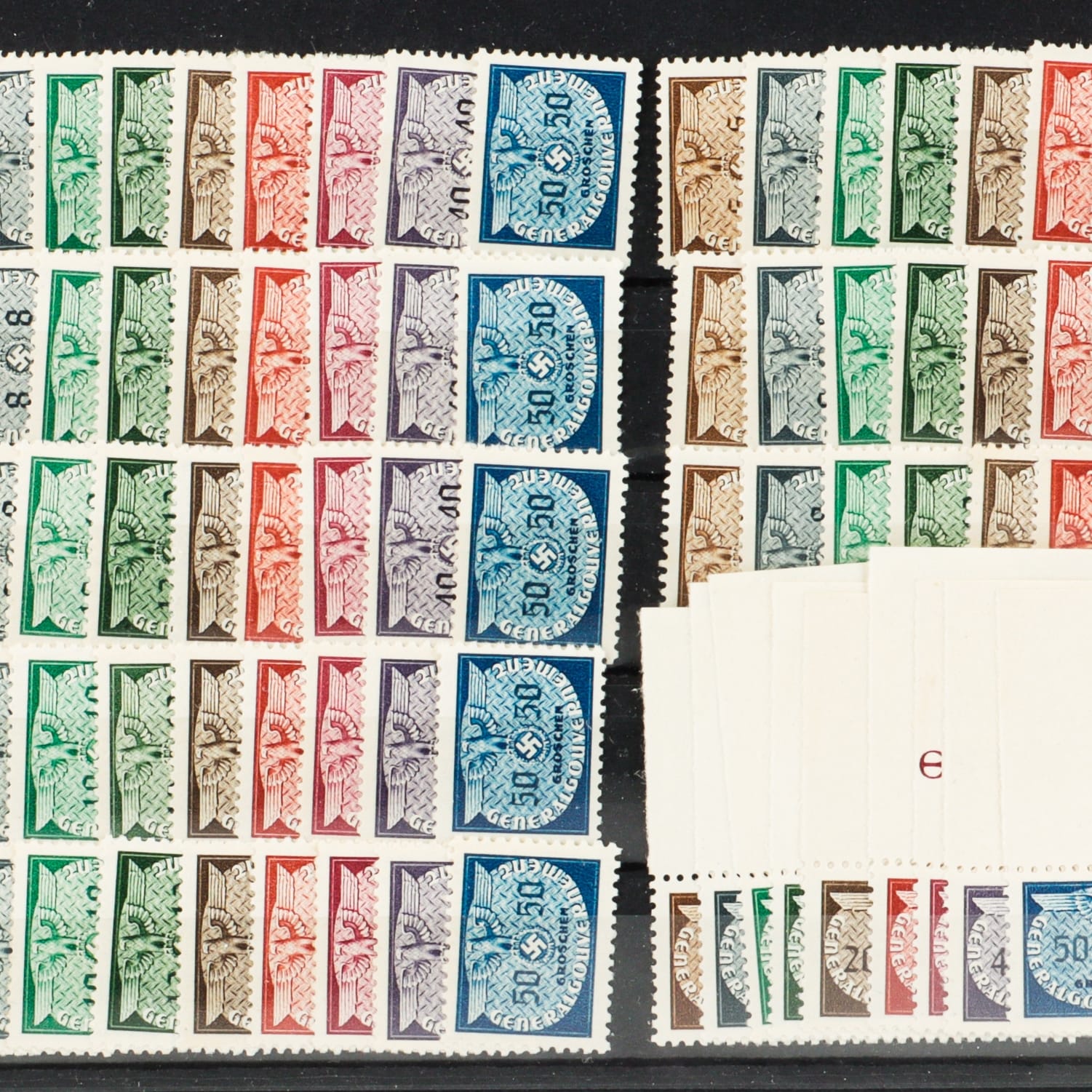 LOT 155. TYSKLAND. Generalgouvernement. Omfattende handlerlager i 2 ...