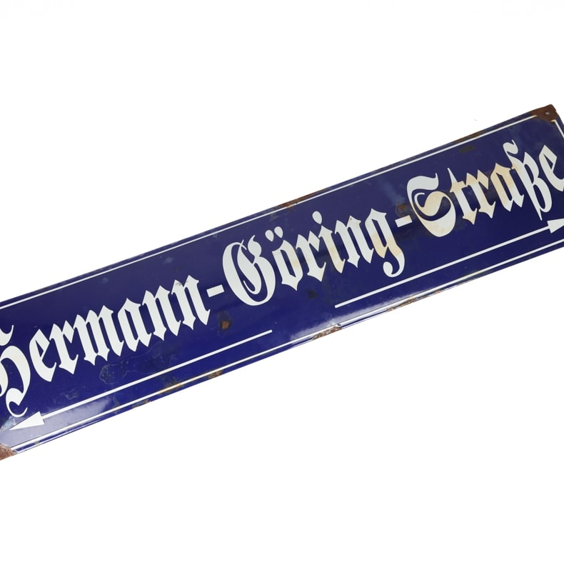 Hermann Göring straße emaljeskilt | Lauritz.com