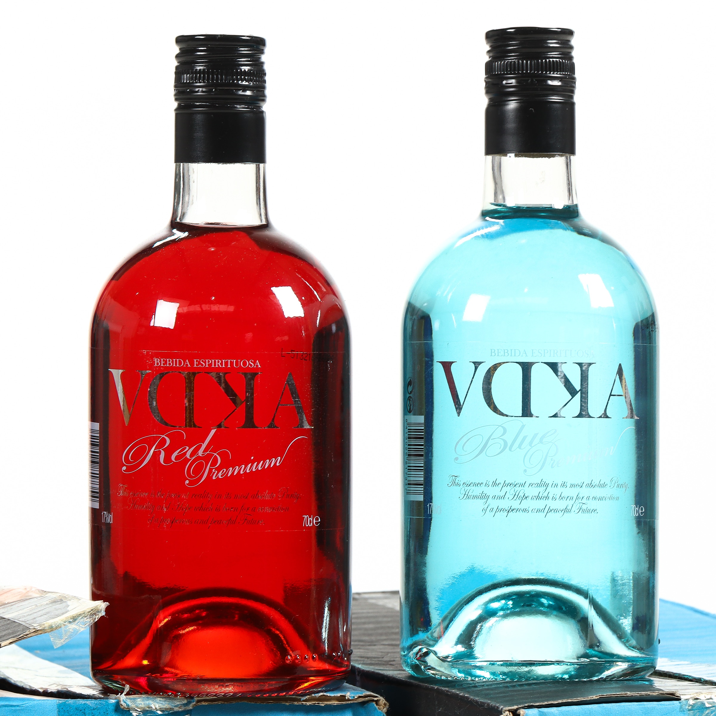 24 fl. Cruz Conde Premium Red & Blue Premium Vodka. (OC). (24 ...