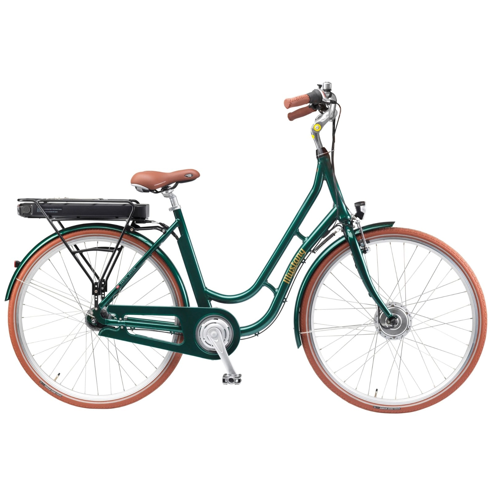 Mustang Urban Electric Dame elcykel med 7 gear - Racing green ...