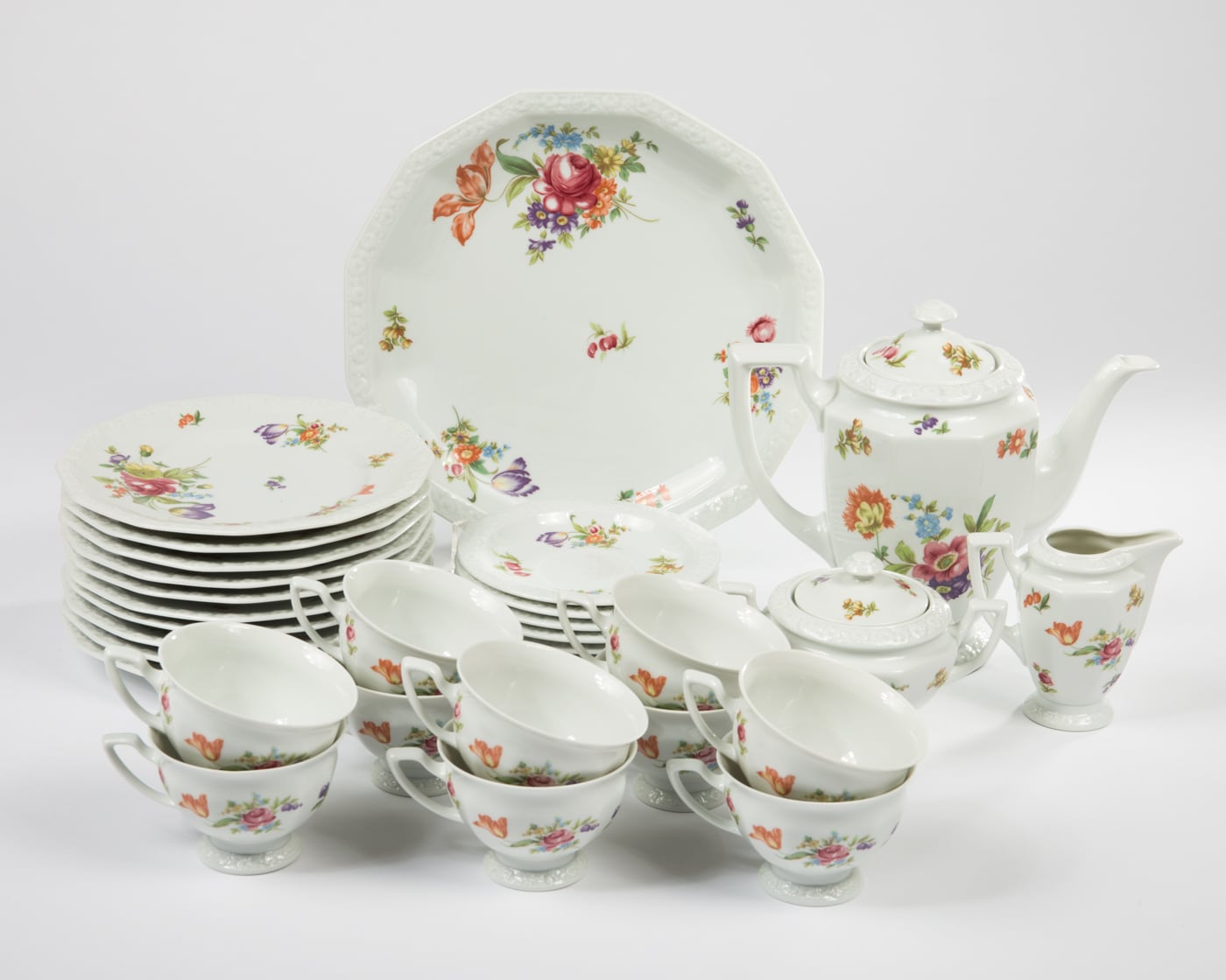 Rosenthal, Service 'Maria Sommerstrauß', Porzellan (34) | Barnebys