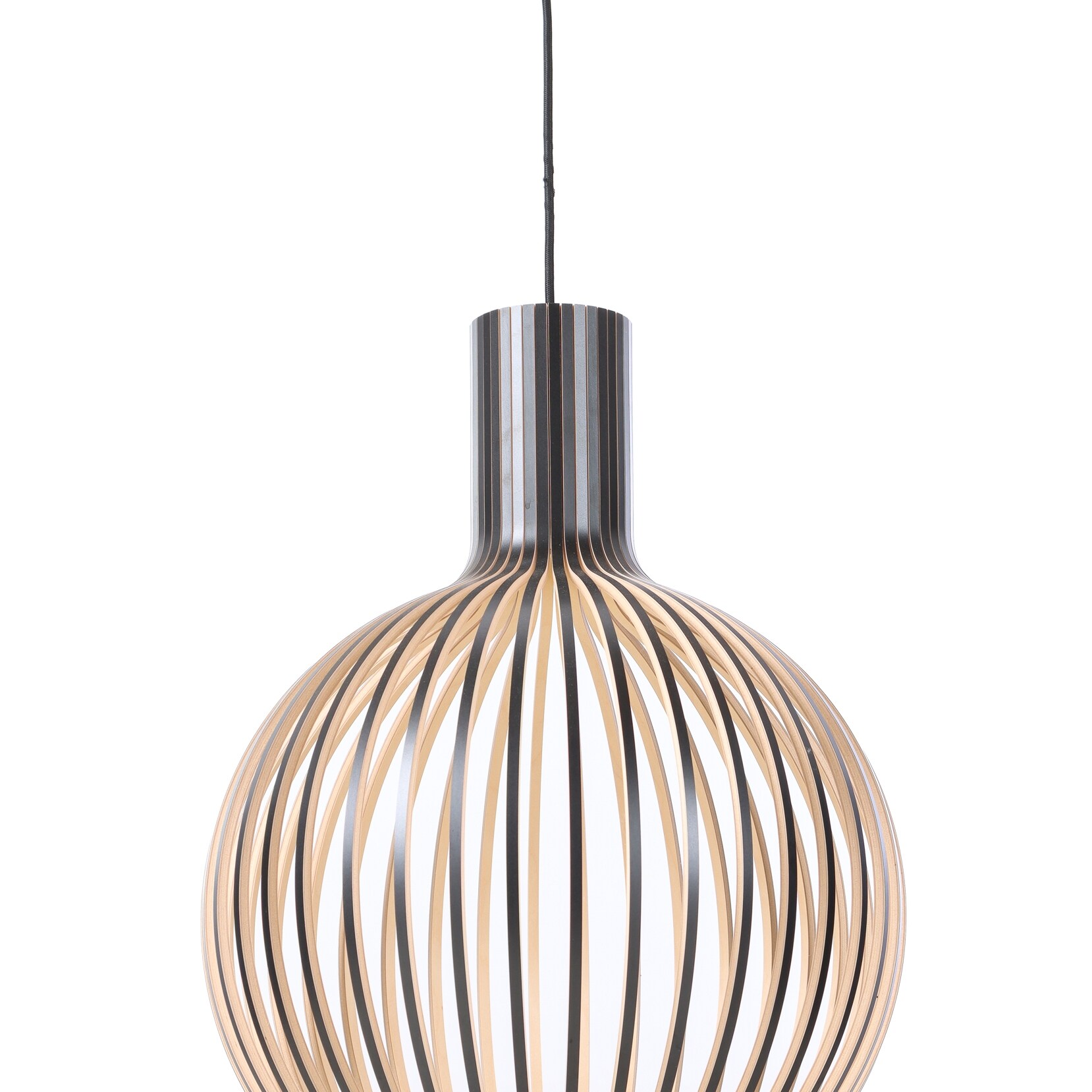 Seppo Koho for Secto Design. Pendel af sorlakeret birk, model Octo 4240 ...