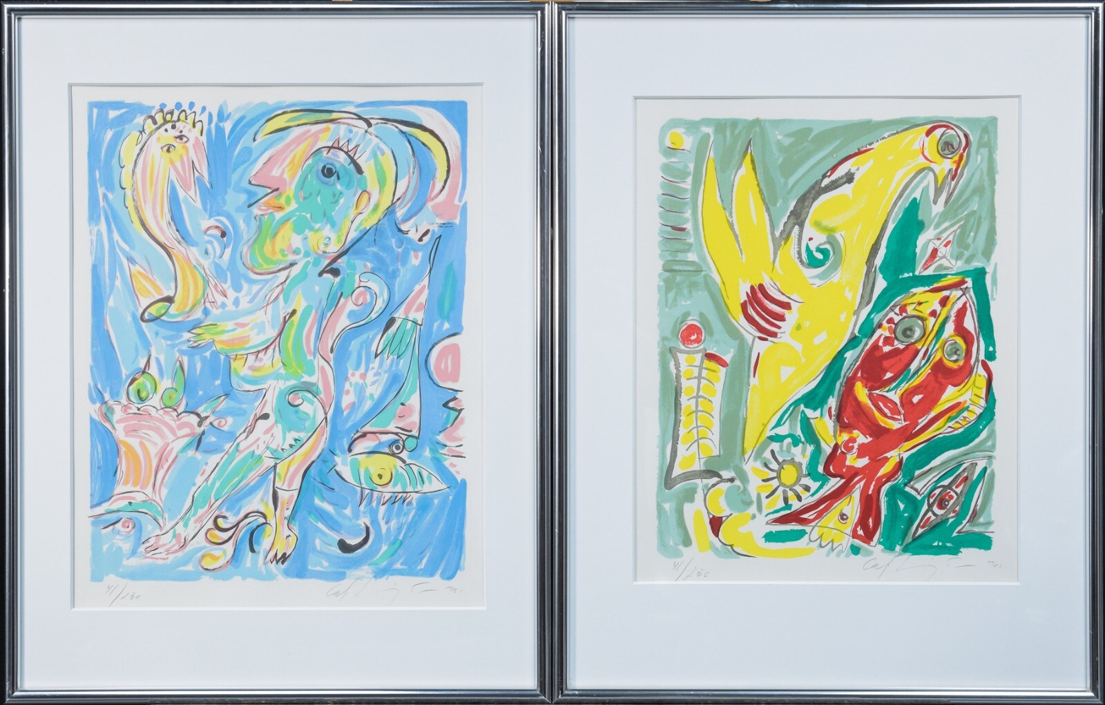 Carl-Henning Pedersen, 'Nattergalen' & ' Kejserens nye klæder' (2 ...