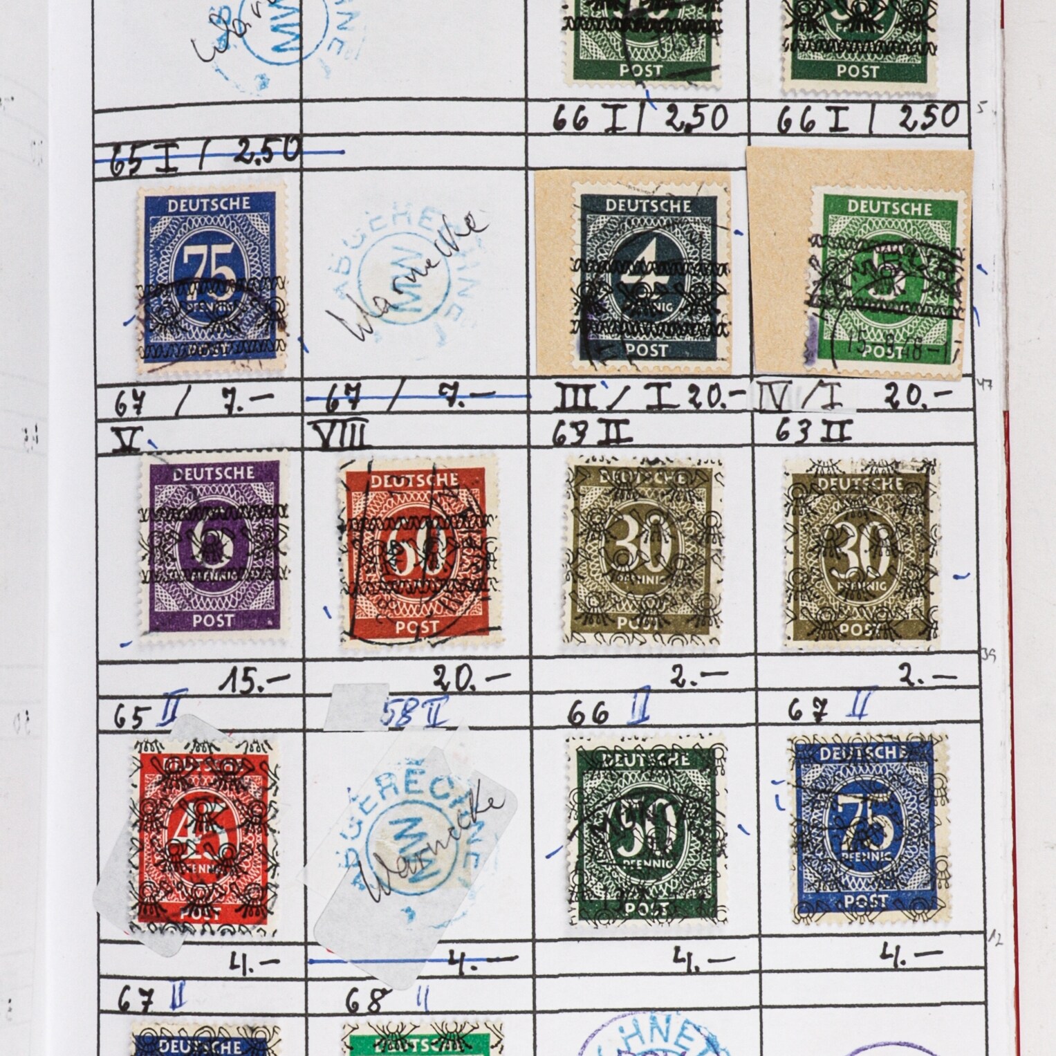 LOT 141. GERMANY. French Zone and Bizone. Old selection booklet ...
