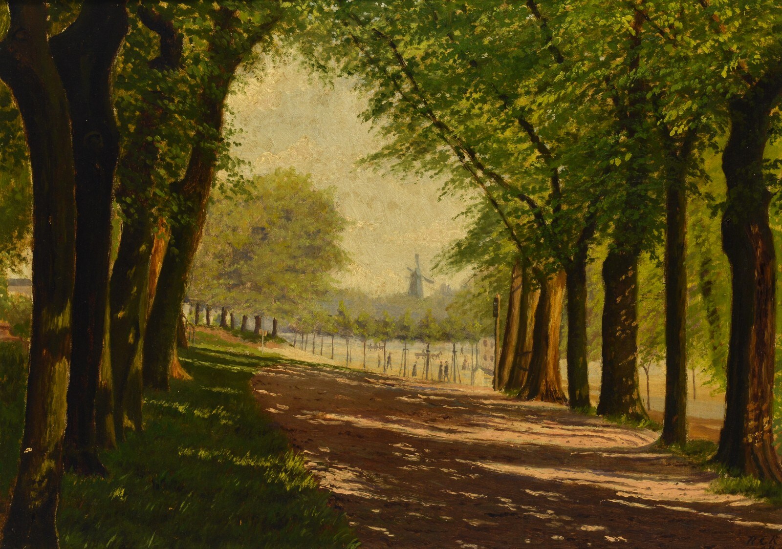 Rasmus Carl Rasmussen. Parti fra 'Kirsebærgangen' ved Vestervold ...