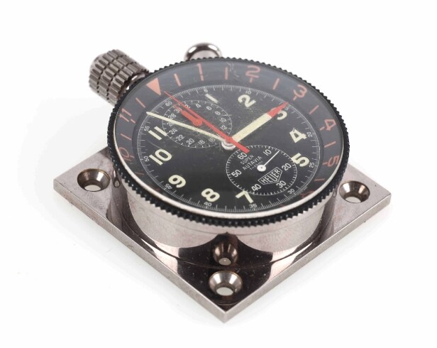Heuer: 'Super-Autavia' dashboard chronograph, 1960s | Lauritz.com