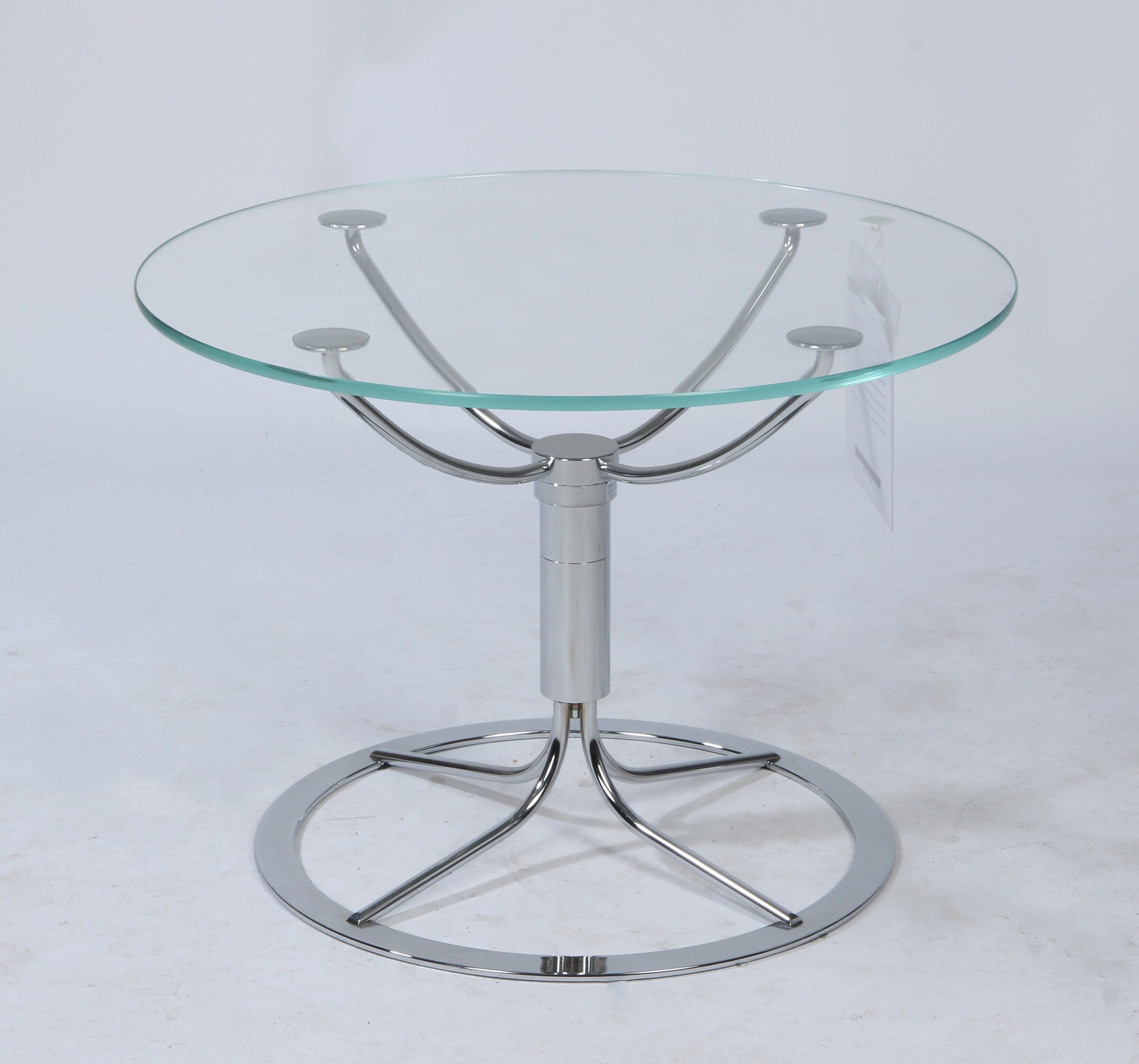 619. Bruno Mathsson. Coffee table model 'Jetson', steel and glass ...