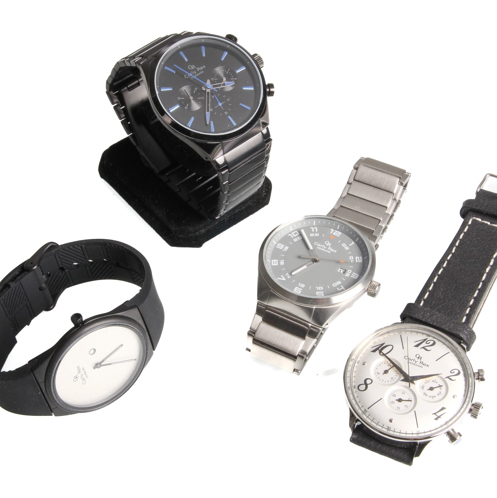 4 Carly Rex men's watches. Collection samples. (4) | Lauritz.com