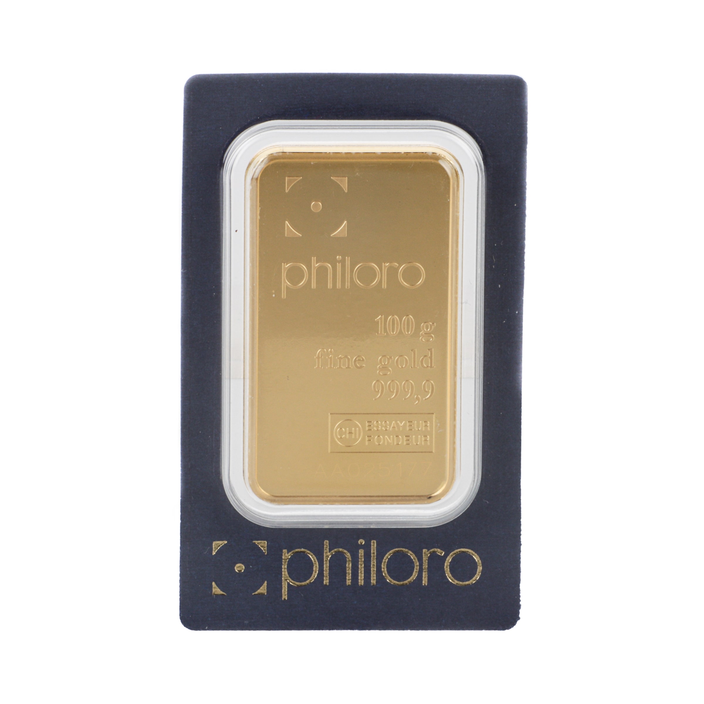 Philoro guldbarre 100 gr. 999,9 | Lauritz.com