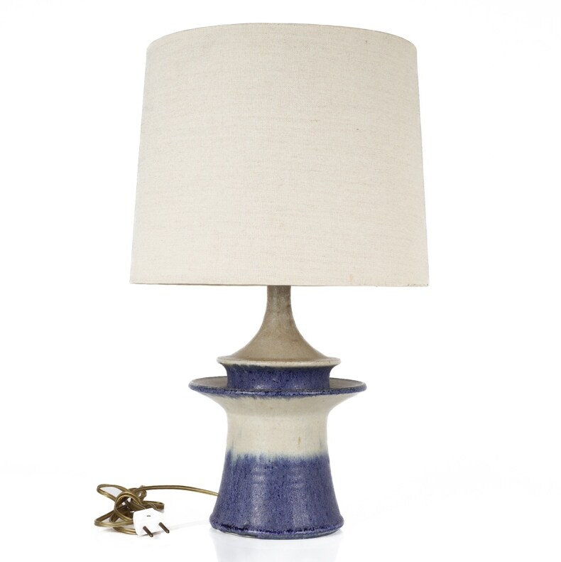 Carl Cunningham Cole for Kähler: Bordlampe af stentøj | Lauritz.com