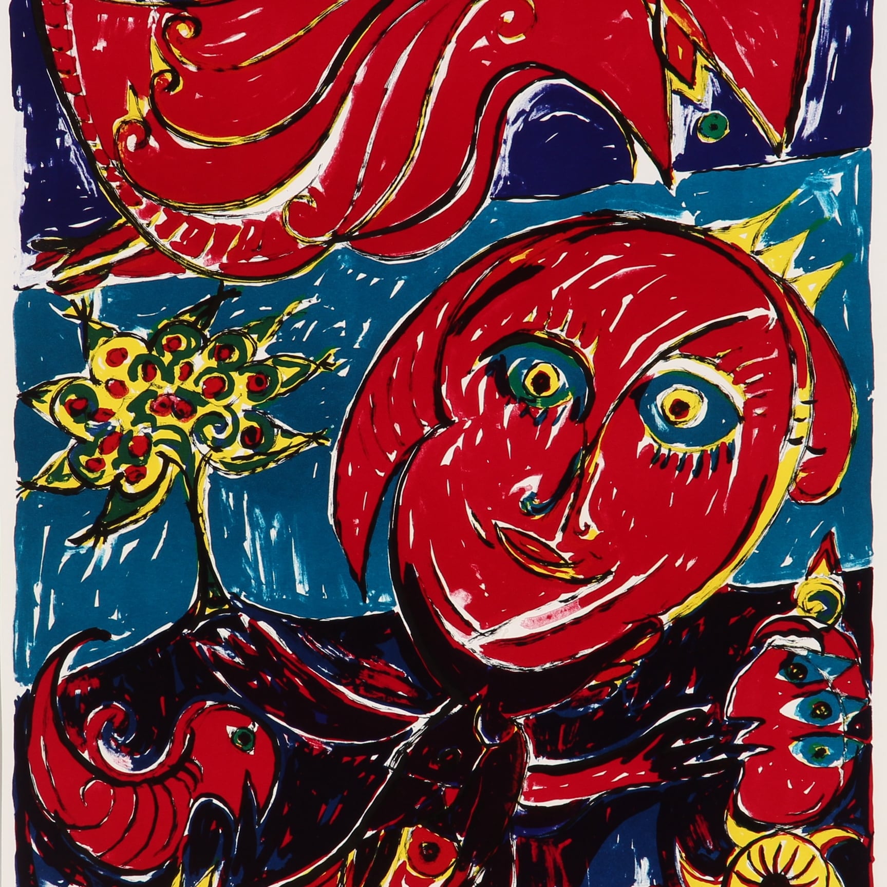 Carl Henning Pedersen. 'Eventyrets Univers nr. 5', Paris 1974 | Lauritz.com