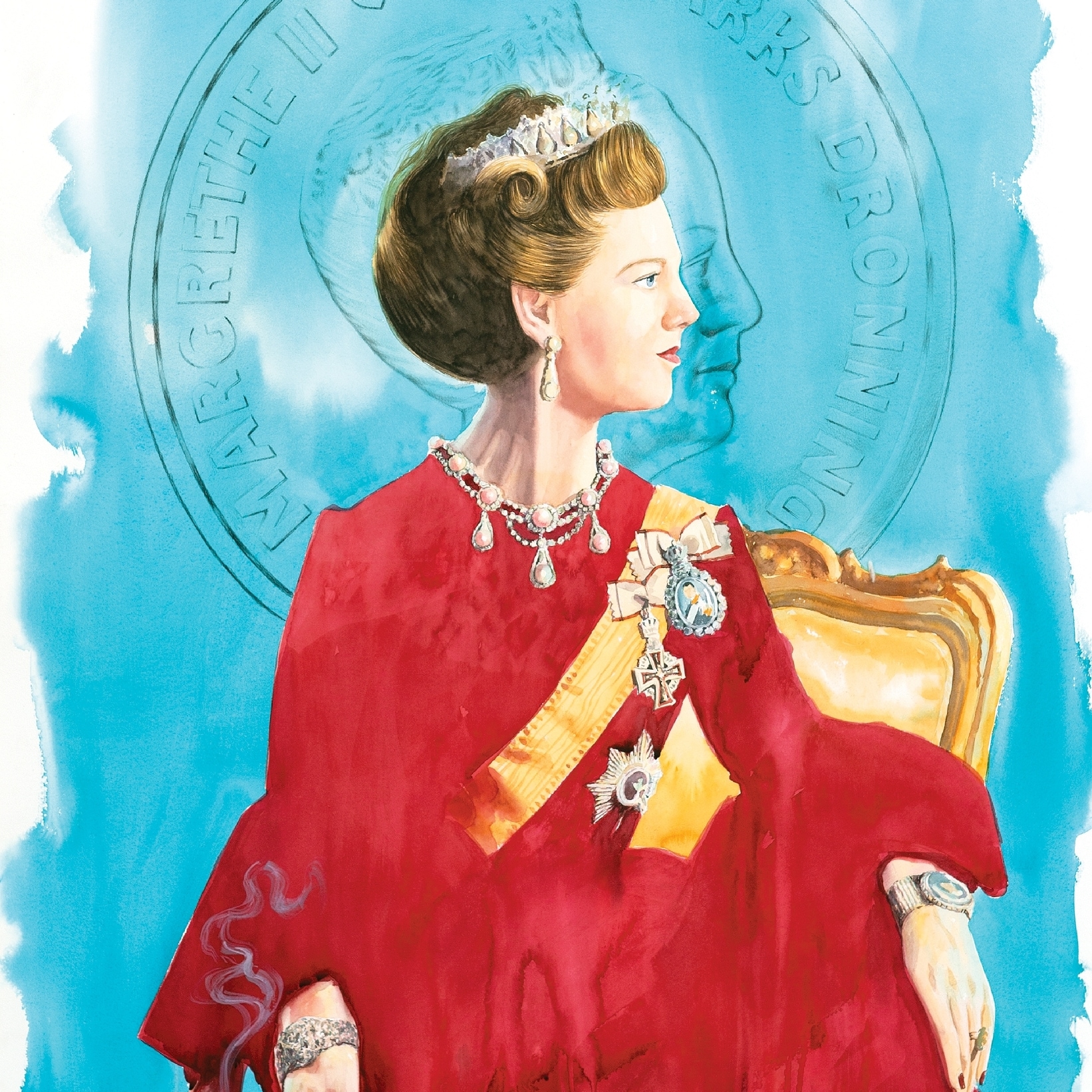 Søren Vilhelm / Artpusher. ' MEGA HM QUEEN MARGRETHE OF DENMARK ...