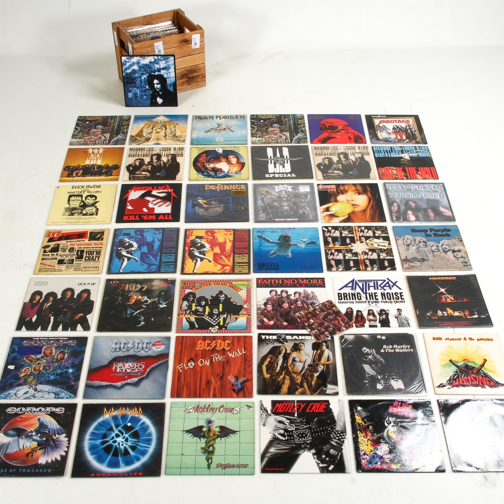 Samling Heavy Metal, Rock og Punk. LP'er / grammofonplader / vinyler ...