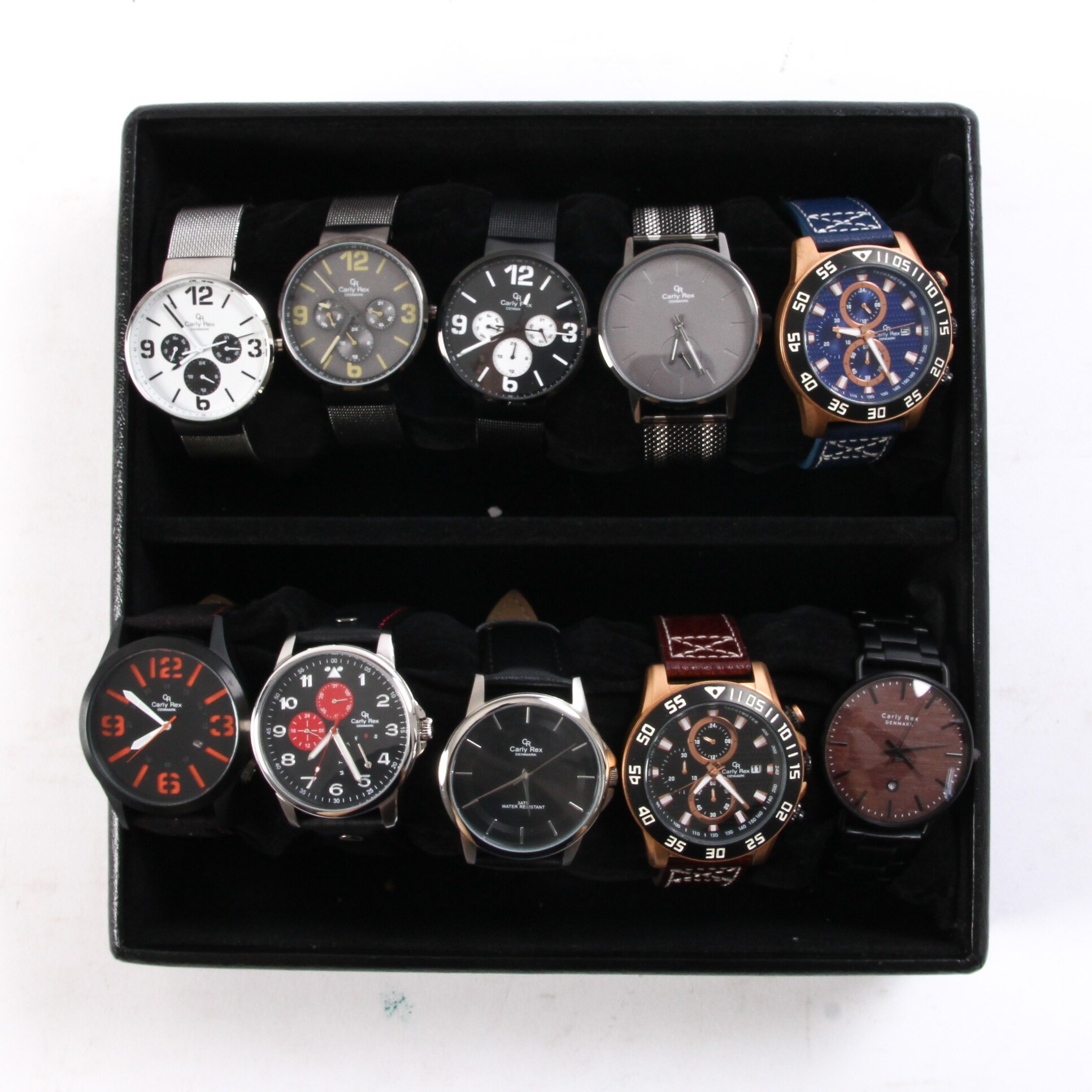 samling herreure inkl. watch box (10) | Lauritz.com