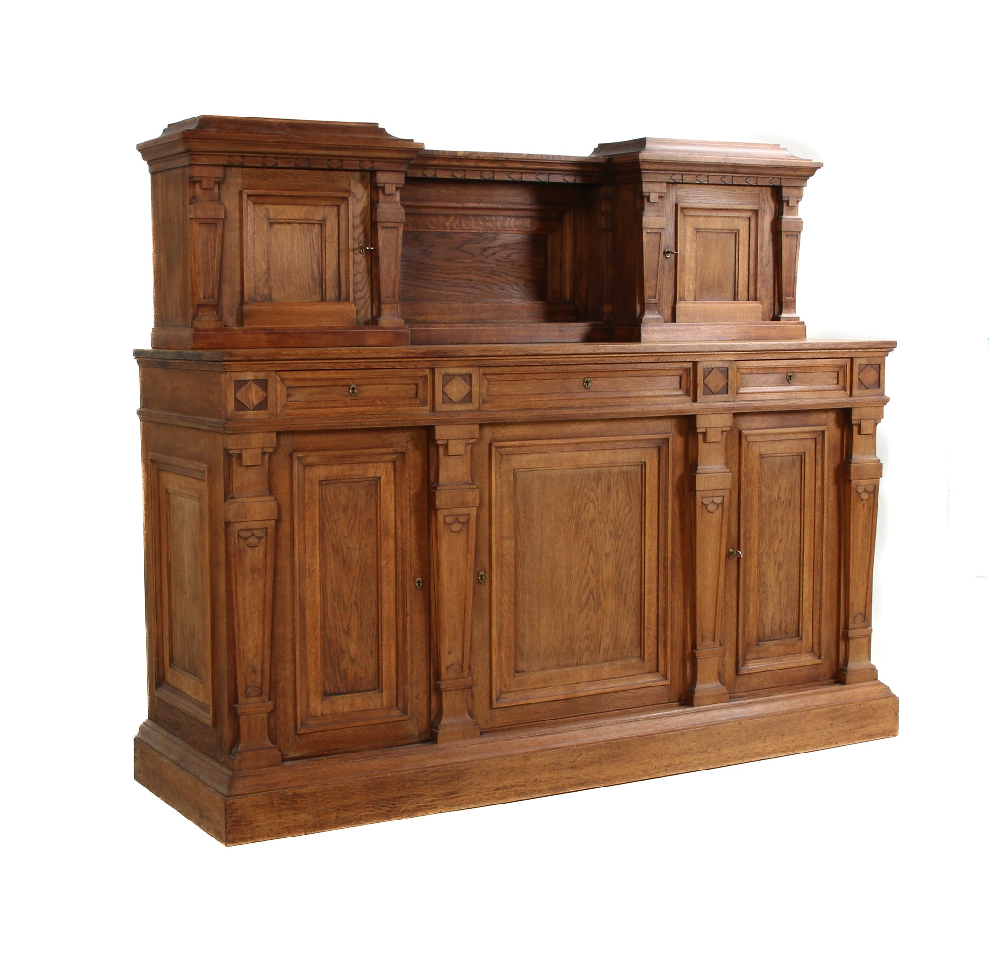 Martin Nyrop for Rud Rasmussens Snedkerier. Skænk med overdel, ca. 1914 ...