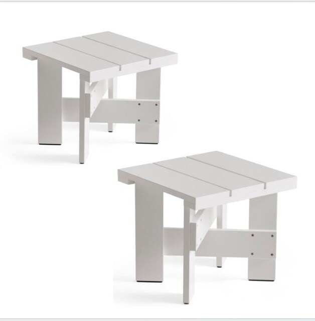 Gerrit Rietveld for HAY. Par udendørs sofaborde, L 45 cm, Crate ...