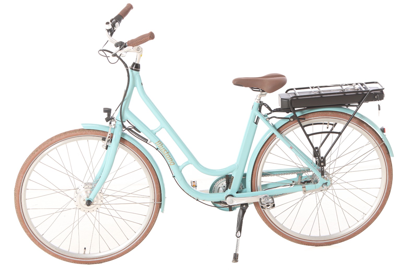 Mustang Dagmar Electric Dame - elcykel med 7 gear - Sky Blue | Lauritz.com